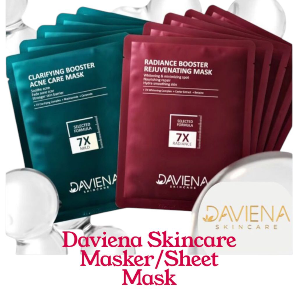 Jual Daviena Skincare Radiance Booster / Sleep Mask/ Claryfying Booster ...