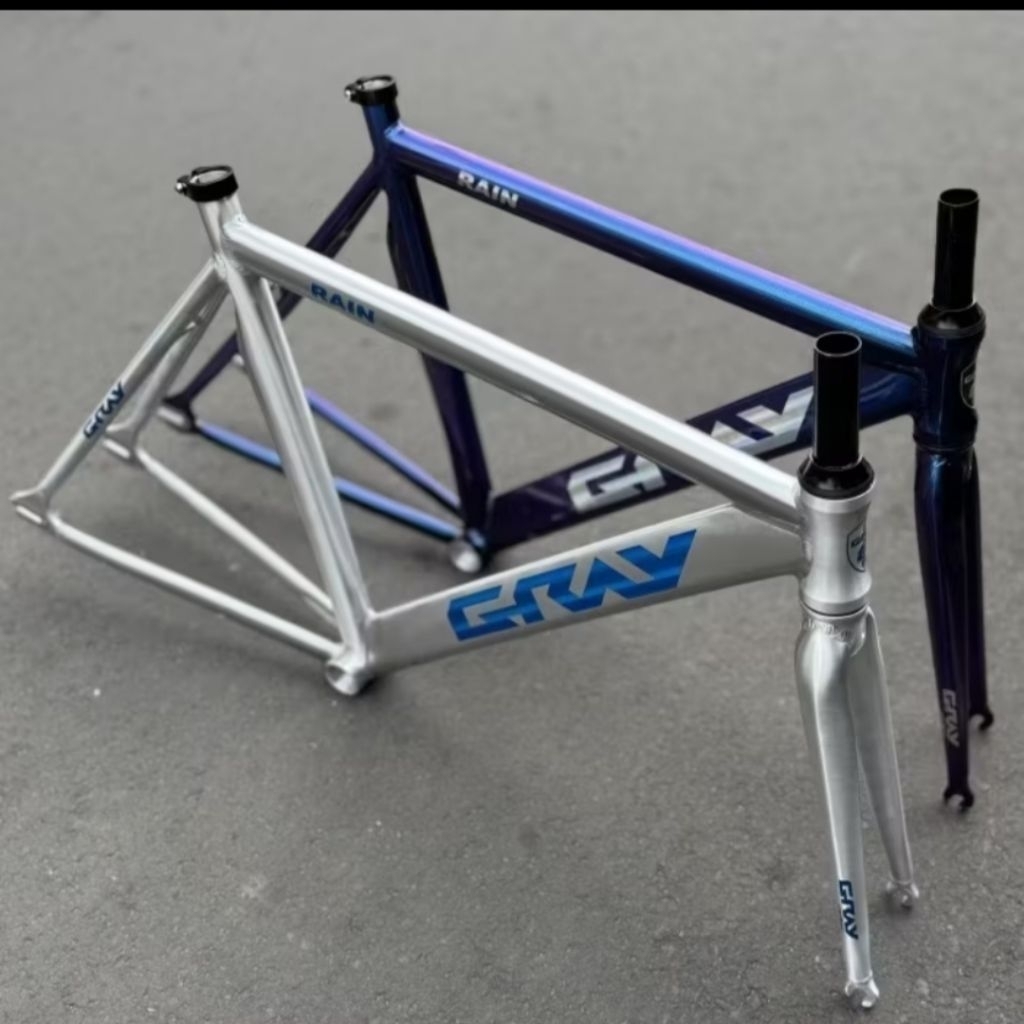 Jual Frameset Fixie Gray Rain Kondisi New | Shopee Indonesia