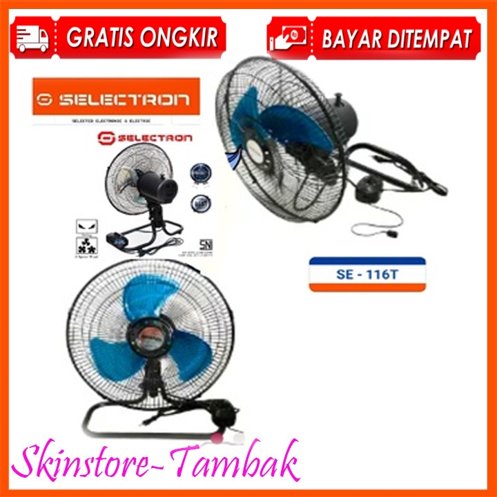 Jual Kipas Angin Besi Tornado 12 inch Selectron 2In1 | Shopee Indonesia