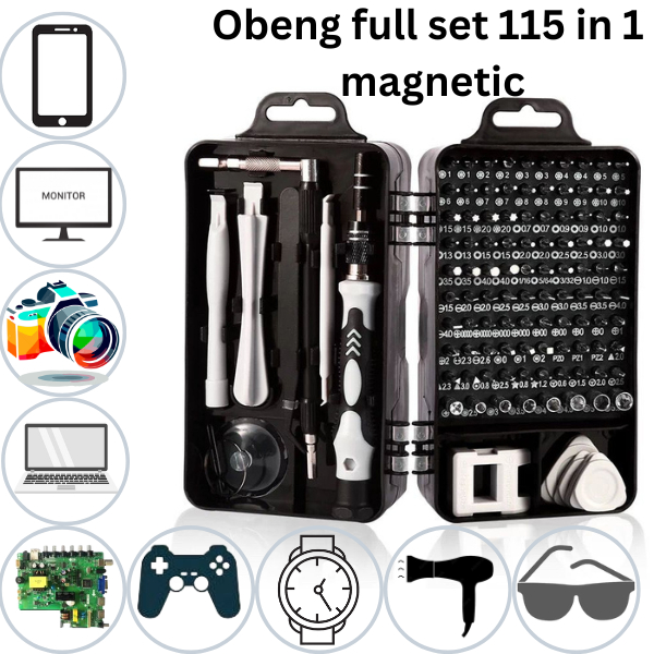 Jual Obeng Set Hp 115 in 1 Full Set Obeng Service Komputer Laptop Hp ...