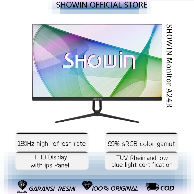 Jual Showin Monitor 20Inch 24 Inch 27Inch Panel IPS HDMI / VGA 180Hz ...