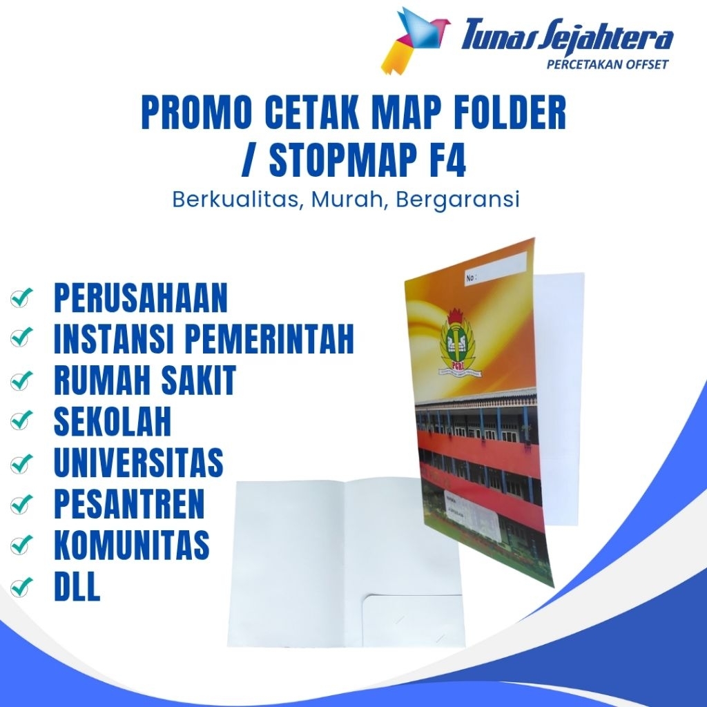 Jual Cetak Map Folder Custom | Stopmap | Map Holder Ukuran F4 | Shopee Indonesia