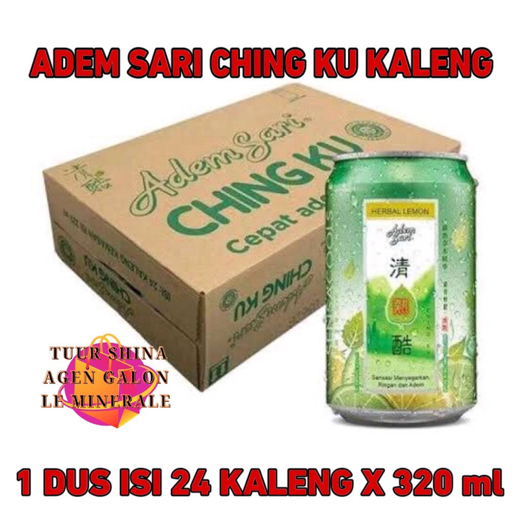 Jual Adem Sari Ching Ku Kaleng 1 Dus Isi 24 Kaleng X 320 ml | Shopee ...