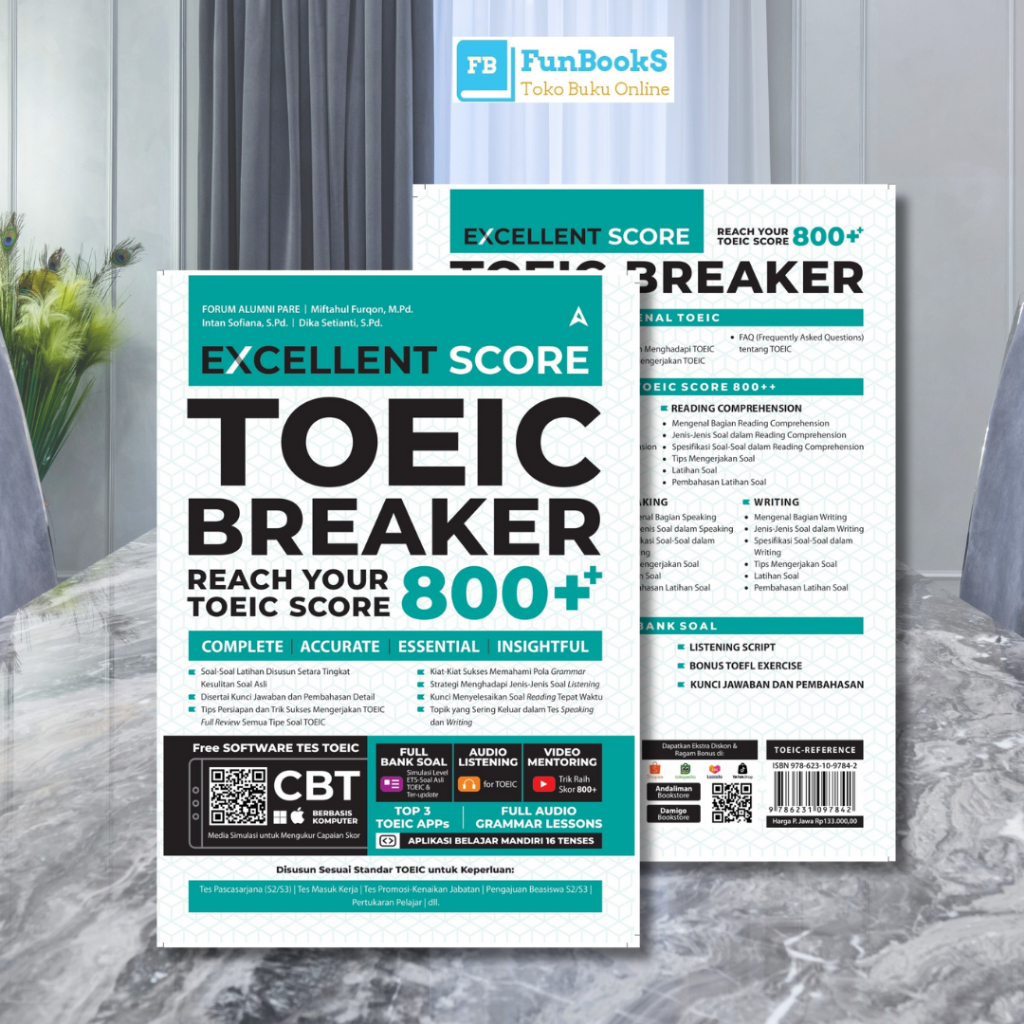 Jual Andaliman - Buku EXCELLENT SCORE TOEIC BREAKER – Reach Your TOEIC ...