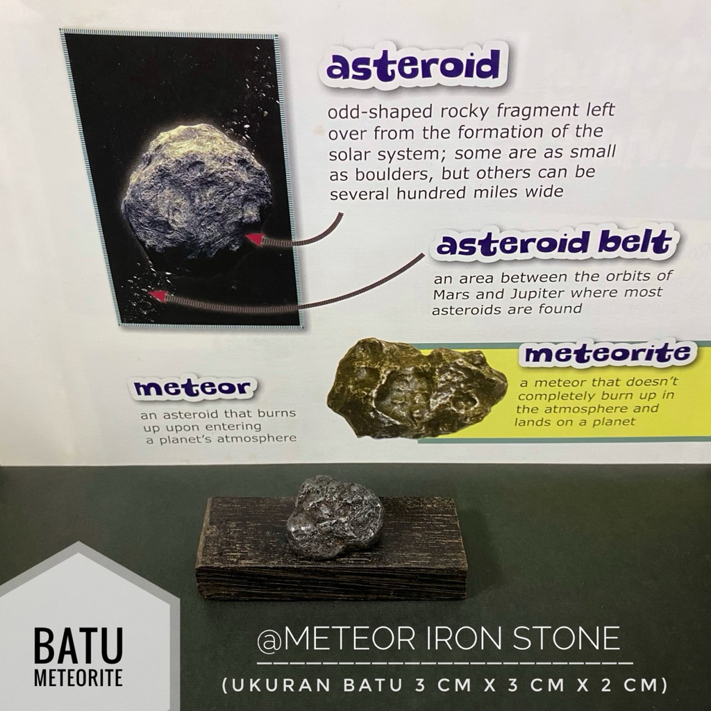 Jual Meteor Iron Stone A12 atau Batu Asteroid atau Batu Meteor atau ...