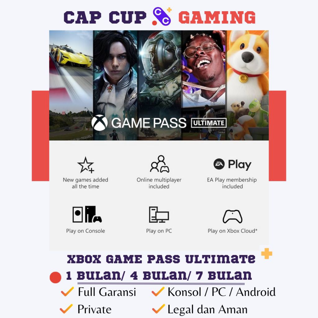 Jual [Cap Cup Store] 7 Bulan Xbox Game Pass Ultimate For Xbox One ...