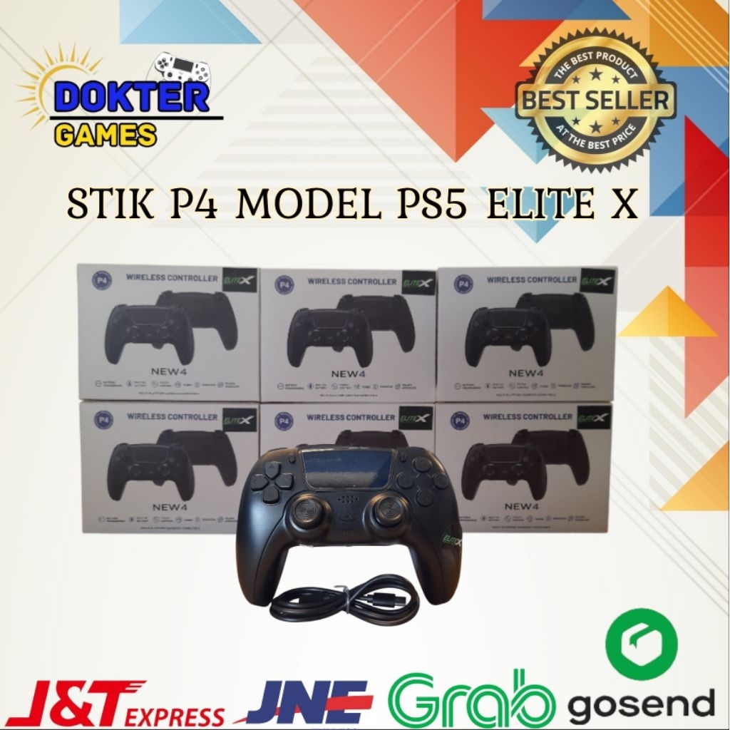 Jual Dualshock Stik Ps4 P4 Model Ps5 Elite X | Shopee Indonesia