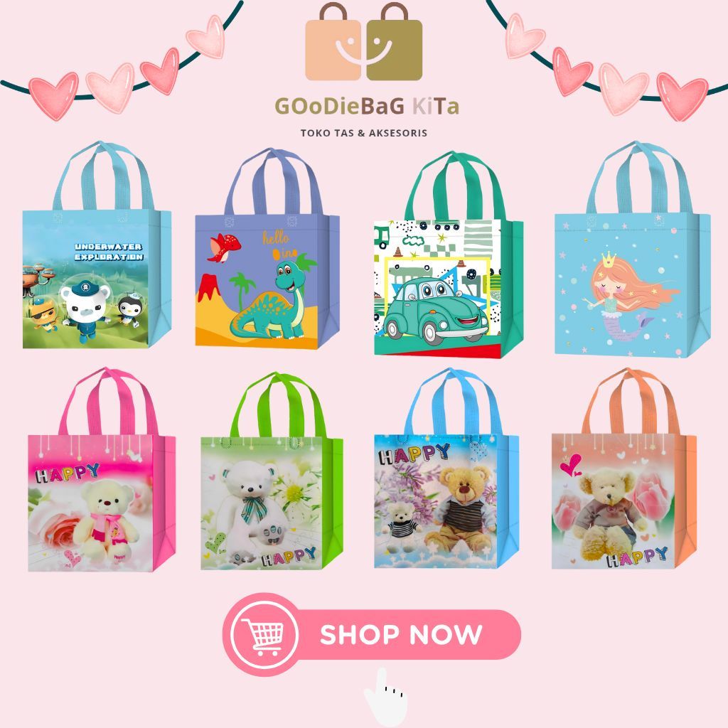 Jual Tas Kado Ulang Tahun Anak/Tas hadiah kartun yang praktis/Tas ...