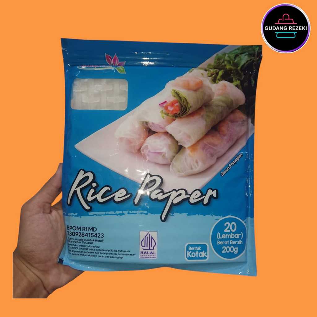 Jual RICE PAPER KOTAK 200 GR KULIT LUMPIA VIETNAM 200 GR / RICE PAPER ...