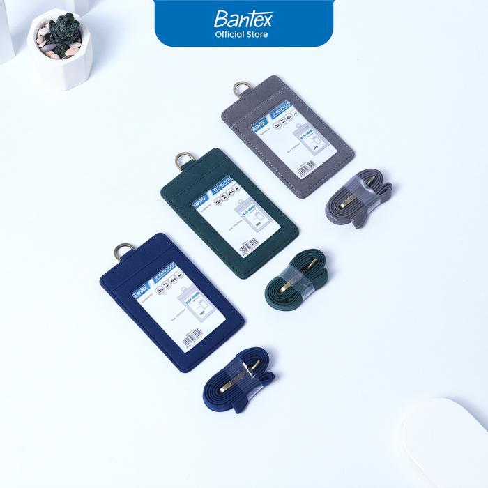 Jual Bantex ID Card Leather / Name Tag Holder Kulit Sintetis Portrait ...