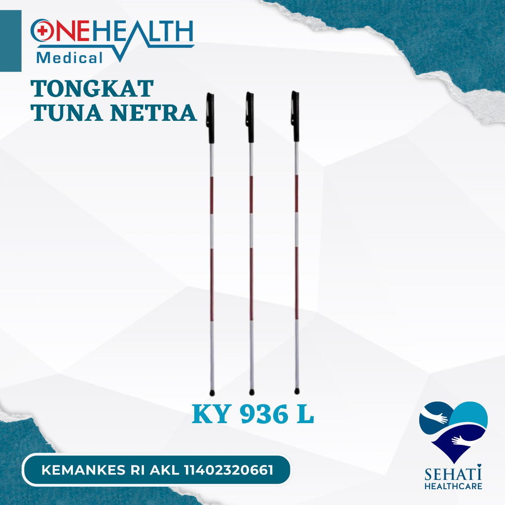 Jual Onehealth Tongkat Tuna Netra KY936L Walking Stick Alat Bantu Jalan ...