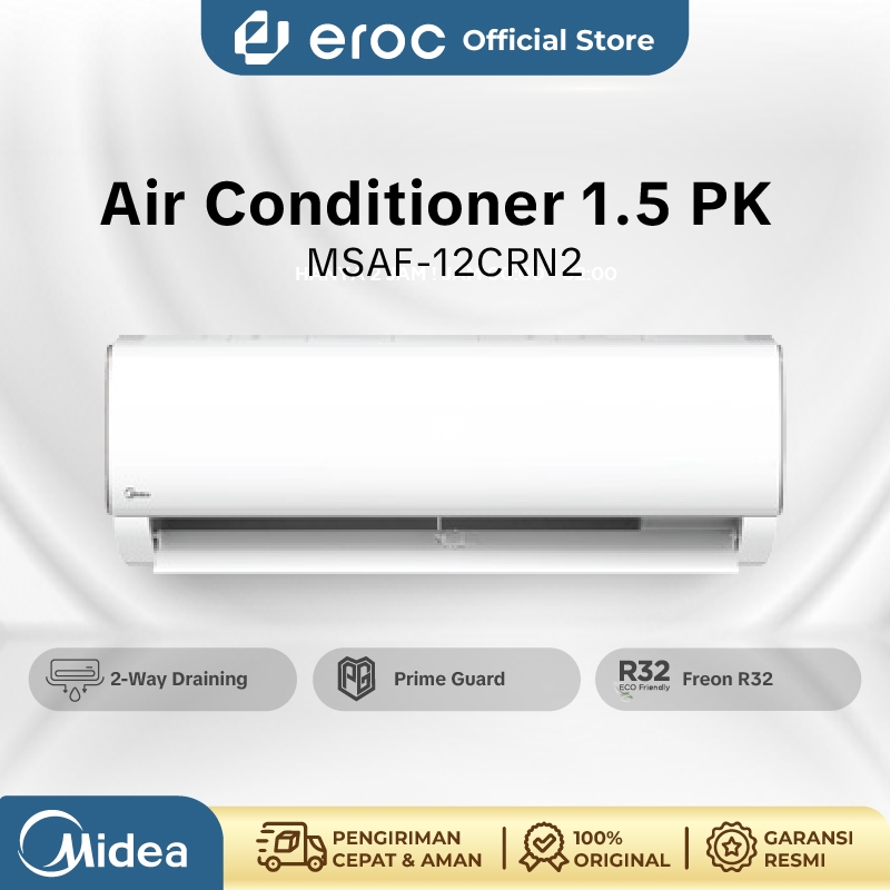 Jual Midea AC Standard 1.5 PK R32 Series MSAF-12CRN2X (Unit Indoor ...