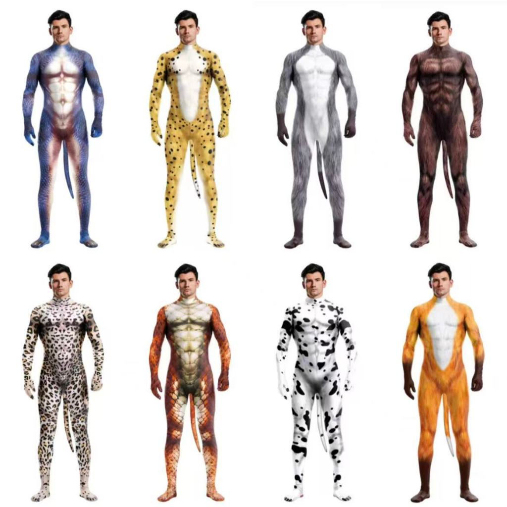 Jual 1Zawaland 3D printed animal role-playing costumes, sexy jumpsuits ...