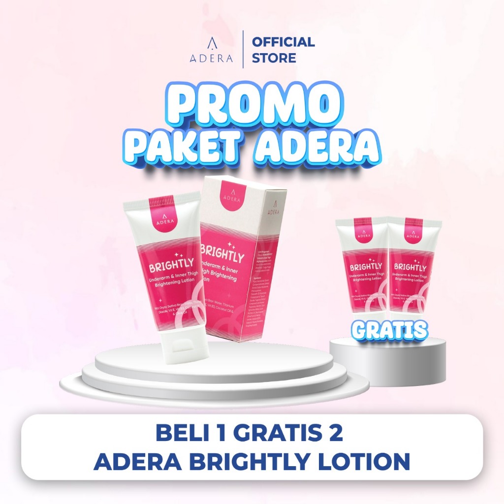 Jual [TERLARIS] BELI 1 GRATIS 2 ADERA Brightly Glowing Underarm Pemutih ...