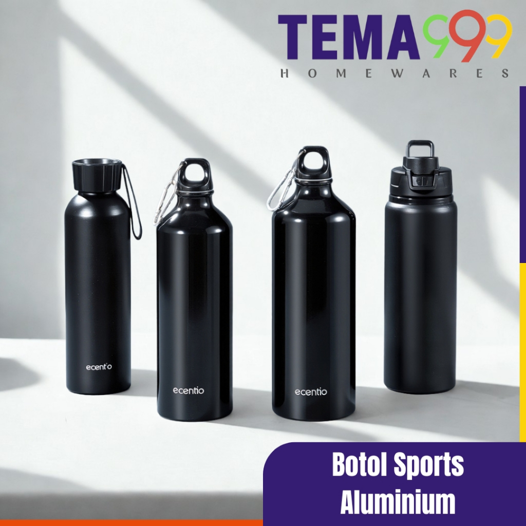 Jual ECENTIO Botol Minum Sport 750ml-1000ml Tumbler Sports Elegan Tahan ...