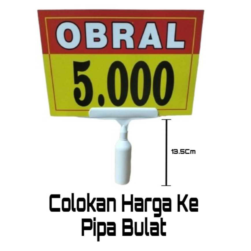 Jual Colokan Harga Plastik Pipa Bulat/Colokan Harga Untuk Display Harga ...