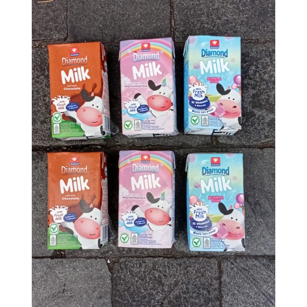 Jual SUSU DIAMOND 125ml (10pcs) | Shopee Indonesia