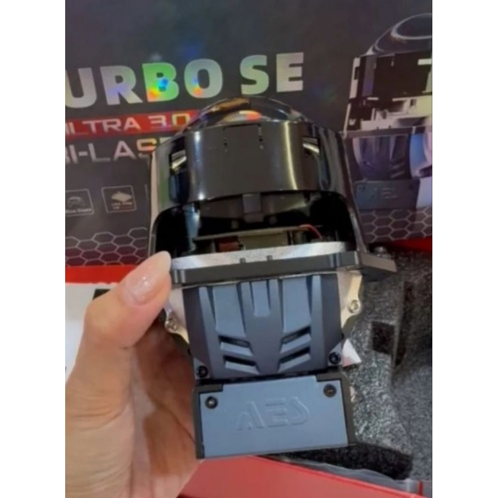 Jual Bi-laser Biled Projector AES Turbo SE Ultra Cooler 3 Inch TIR ...