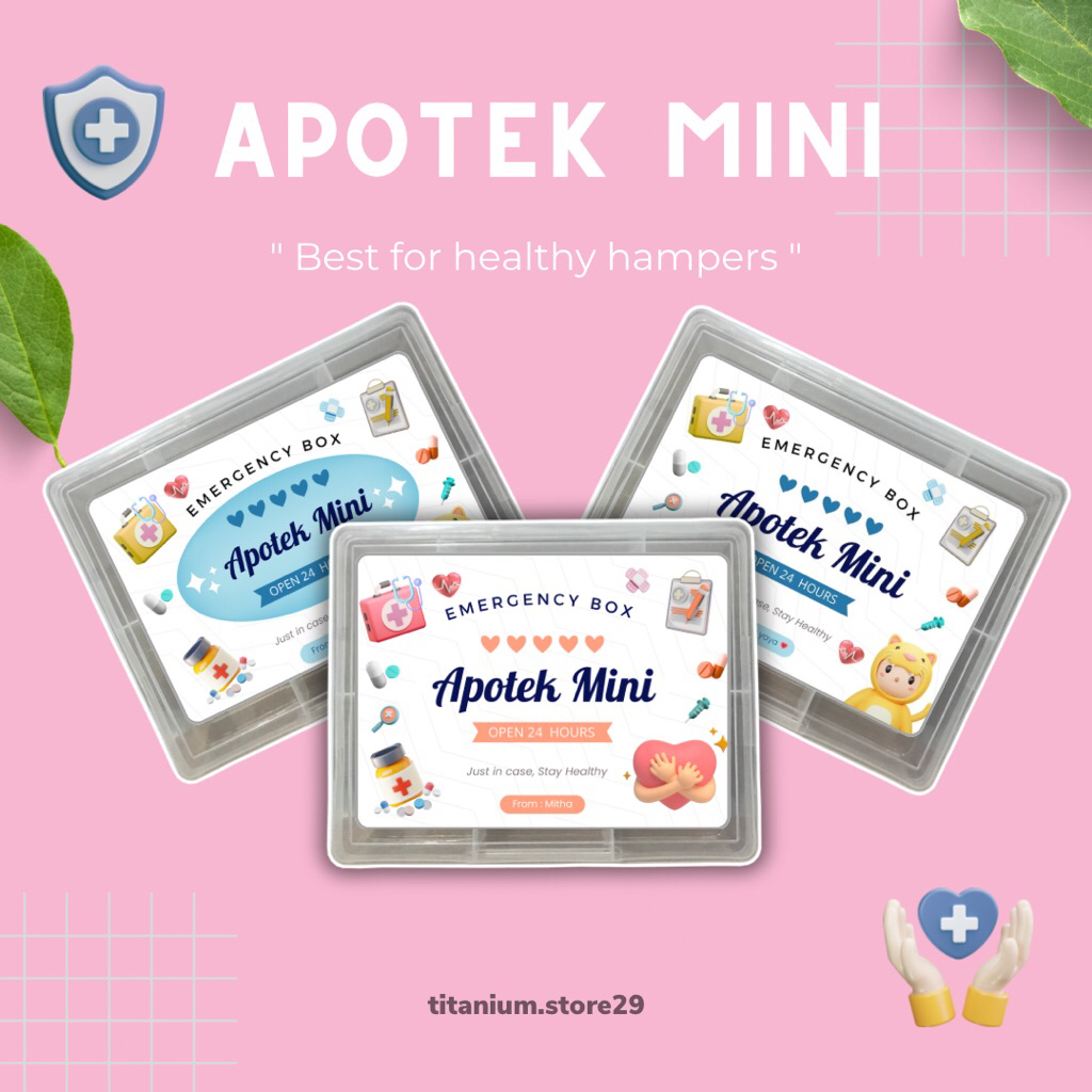 Jual APOTEK MINI DESIGN LUCU READY STOCK GIFT BUAT PACAR HEALTHY ...