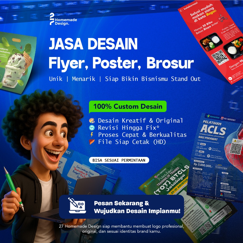 Jual Jasa Desain Poster Event, Flyer Promosi, Brosur Produk | Cepat ...