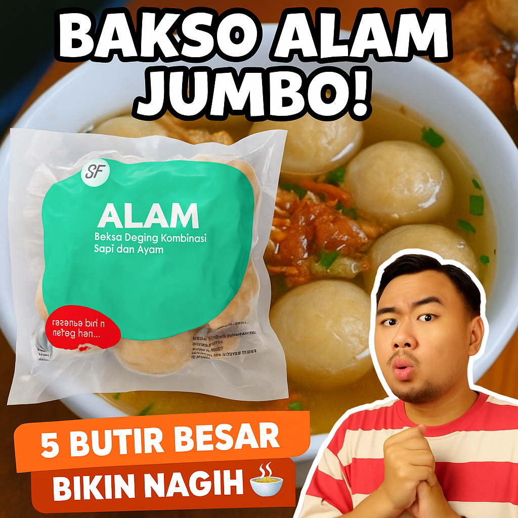 Jual Baso Sapi Alam ASLI BANDUNG Super Enak JUMBO Isi 5 Butir Halal ...