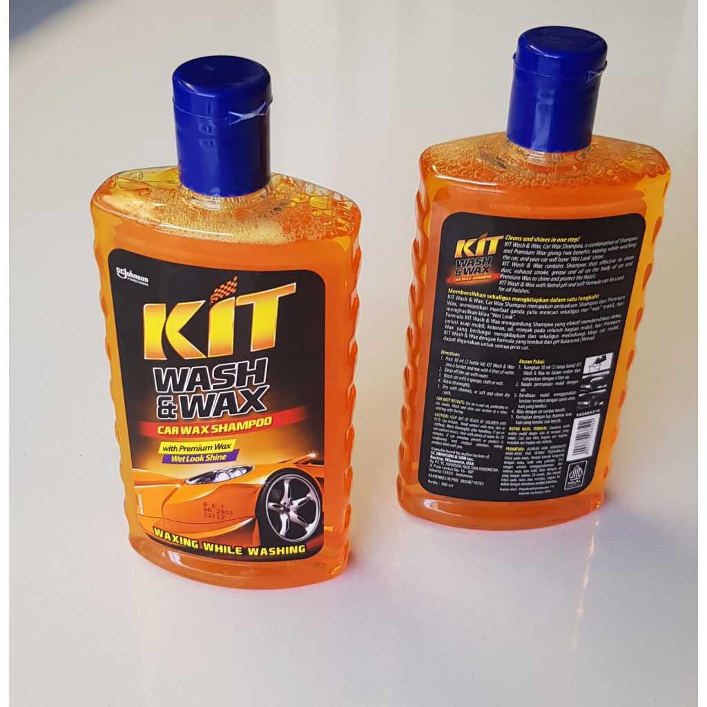 Jual KIT Wash & Wax Car Wash Shampoo 500 ML Botol Perawatan Kendaraan ...