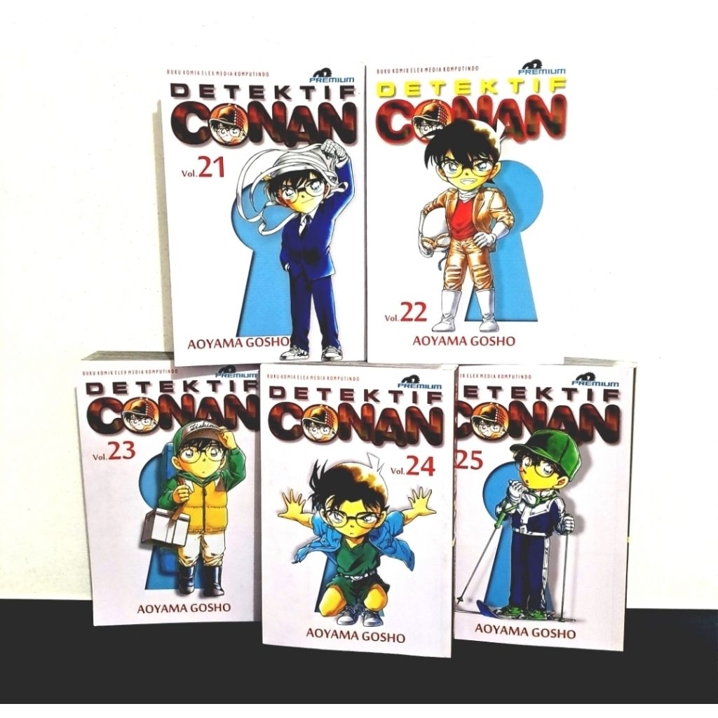 Jual Set Komik Detective Conan Premium vol 21-25 (5 buku) | Shopee ...