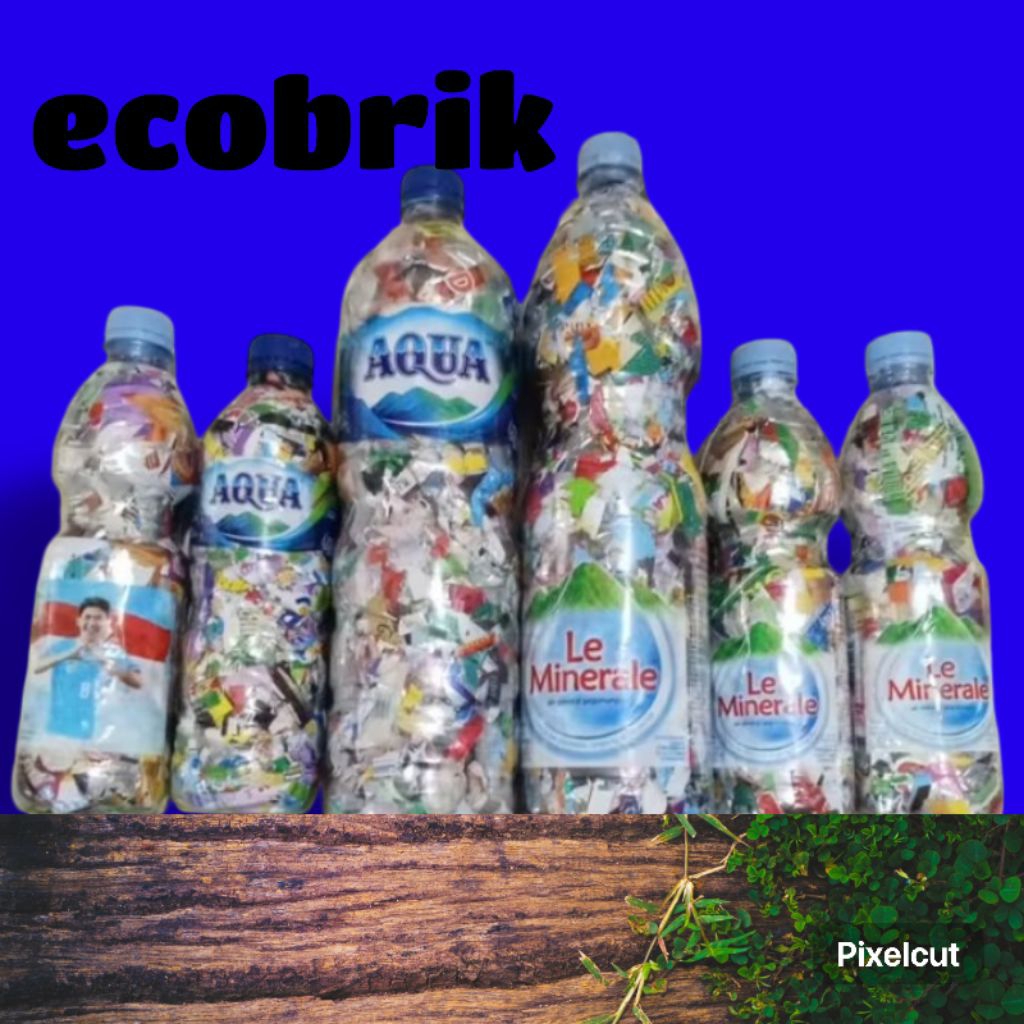 Jual ecobrik botol Aqua dan botol le mineral 600ml dan 1500 ml | Shopee ...