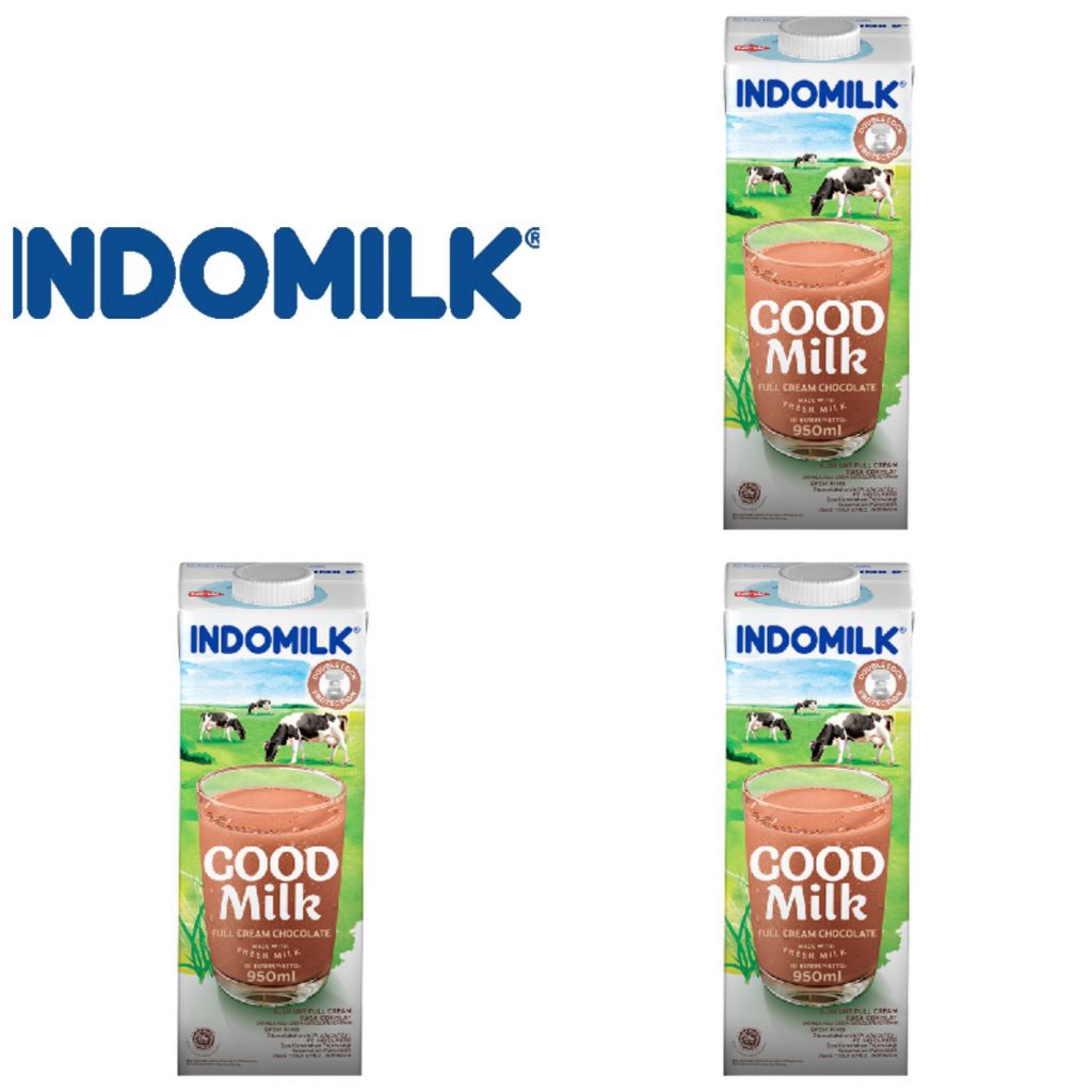 Jual Indomilk Susu UHT Full Cream Coklat Kotak 950 Ml | Shopee Indonesia
