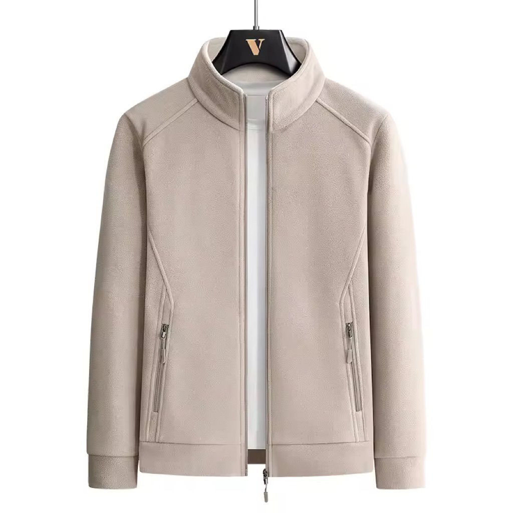 Jual Jaket Mantal Autumn Polar Jaket Mantal Polos Bahan tebal | Shopee ...