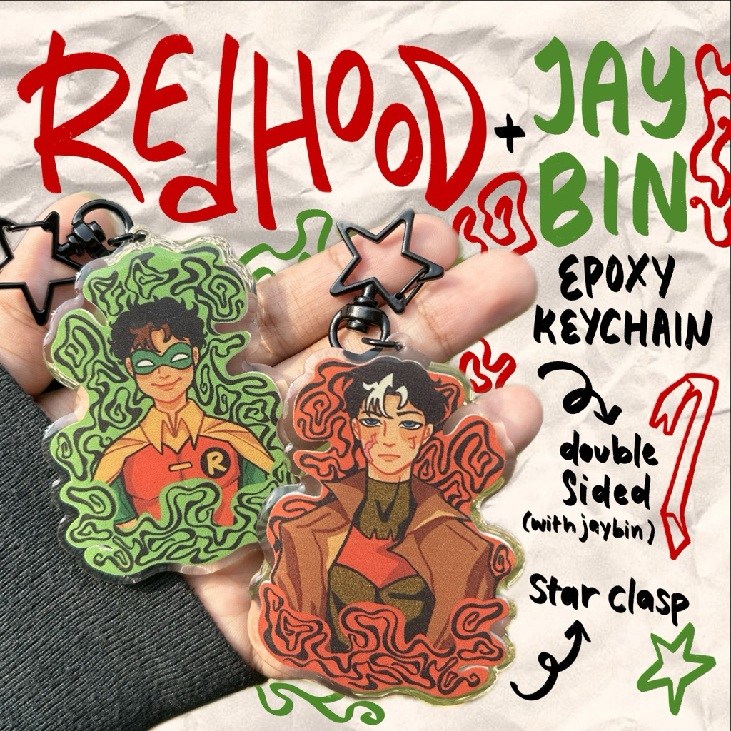 Jual DC Redhood Jason Todd Robin Epoxy Keychain Gantungan Kunci ...