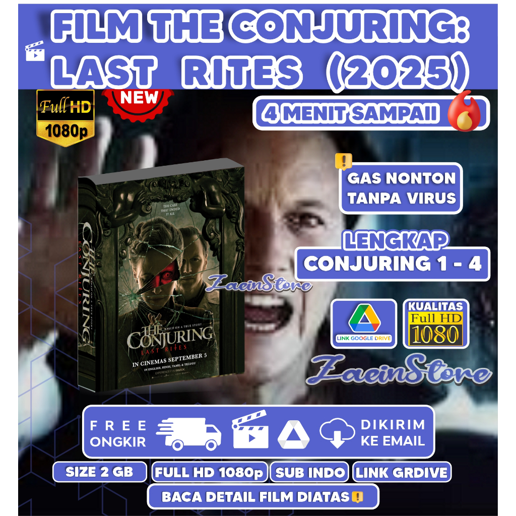 Jual THE CONJURING LAST RITES "25 WEAPONS ANNABELLE INSIDIOUS film ...
