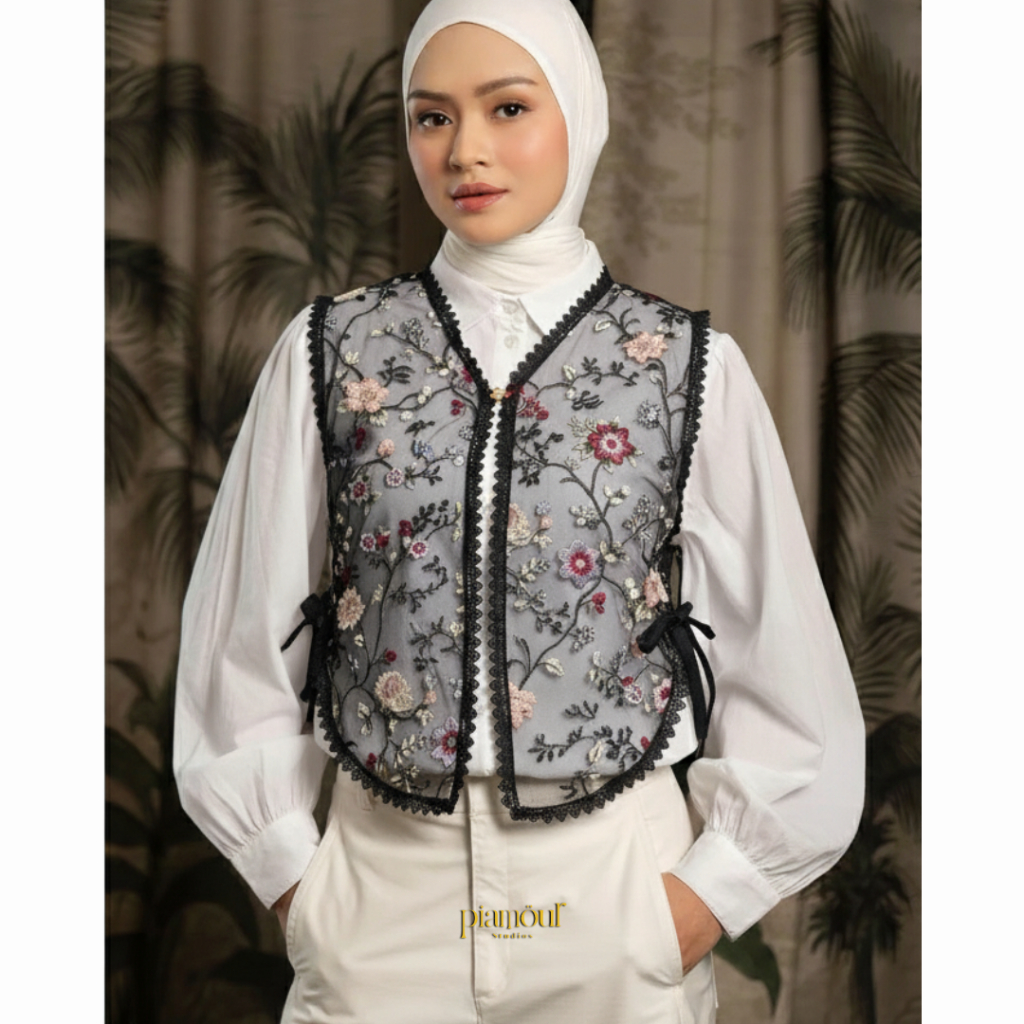 Jual KAWULA Vest Tile Gardeni Brokat Kekinian Vintage Kebaya Premium ...