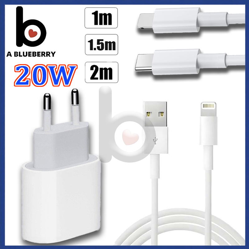 Jual A BLUEBERRY BASIKE Kabel Charger iPhone Fast Charging Type C PD ...