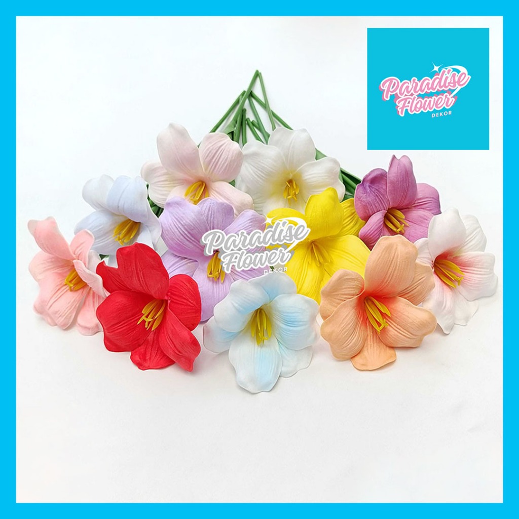 Jual Artificial Blossom Tulip Latex Premium Bunga Tulip Mekar Hias ...