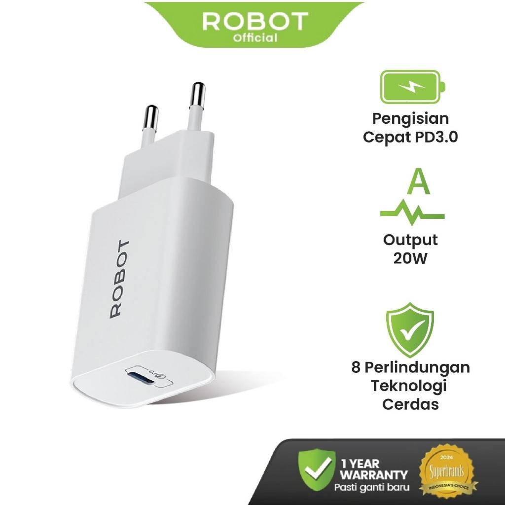 Jual ROBOT Adaptor Charger Fast Charging 20W Power Delivery 3.0 untuk ...