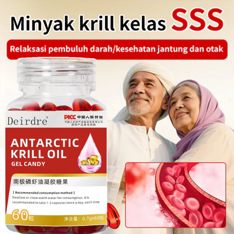 Jual Minyak Krill Antarktika 60Kapsul Omega-3 Murni Kapsul Lunak Minyak ...