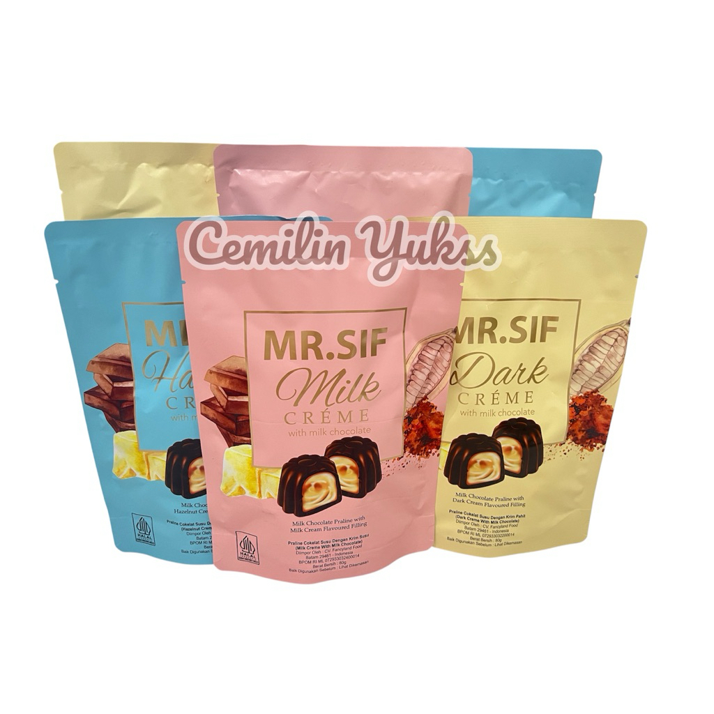 Jual YUMMY! MR.SIF Milk Chocolate Praline With Hazelnut Cream Flavoured ...