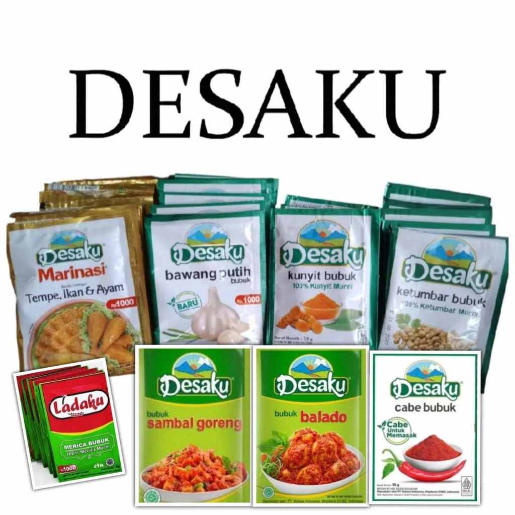 Jual Desaku Bubuk Sachet Kunyit Ketumbar Bawang Putih Cabe Merica ...
