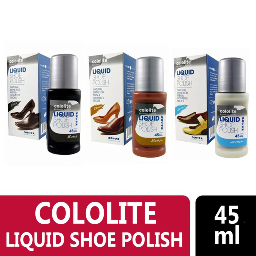 Jual Cololite Liquid Shoe Polish / Semir Sepatu Cair Cololite 45 ml ...