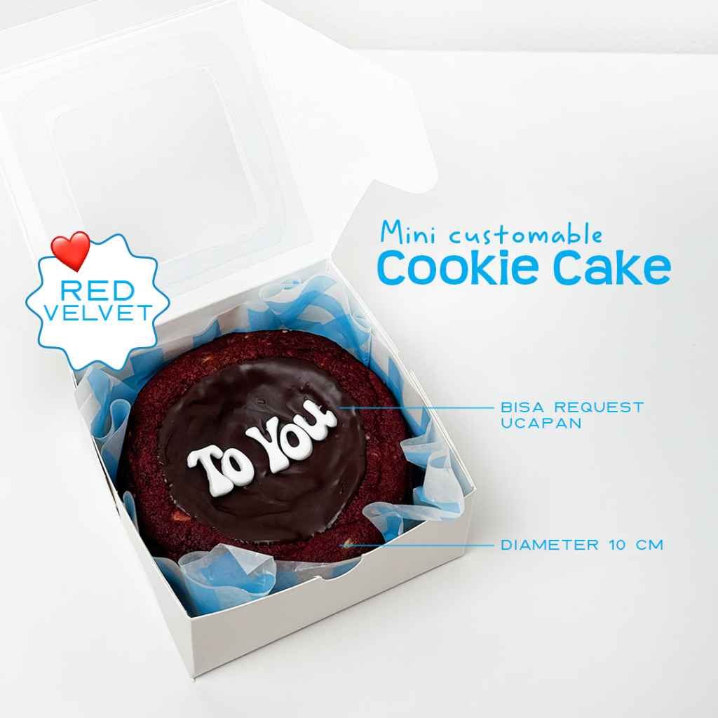 Jual Aldough Mini Cookie Cake Premium [Rasa Red Velvet] - Birthday Cake ...