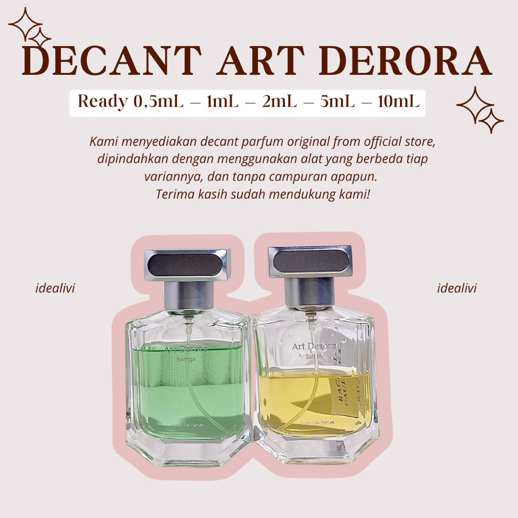 Jual DECANT - SHARE IN BOTTLE - SHARE IN JAR - TESTER PARFUM ART DERORA ...