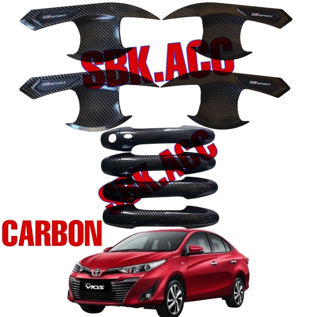 Jual Outer Door Handle Cover New Vios GR Sport 2018 2019 2020 2021 ...