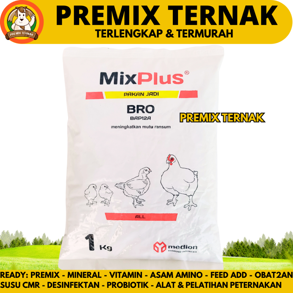 Jual MIX PLUS BRO BAP12A 1 KG - Mixplus bro Premix Pemacu Pertumbuhan ...