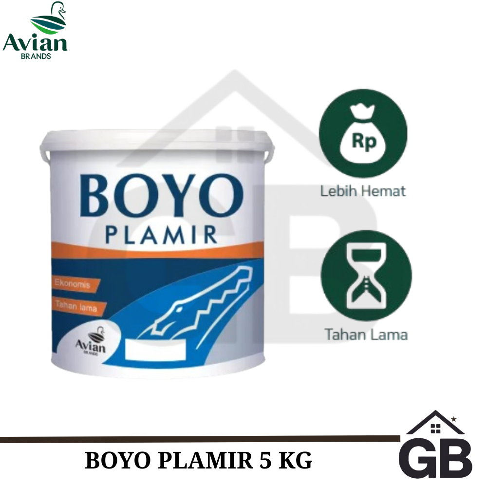 Jual Boyo Plamir 5kg - Plamir Tembok Boyo - Plamir Putty Plamir Tembok ...