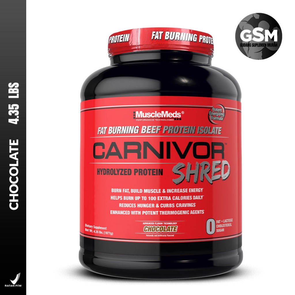 Jual Musclemeds Carnivor Shred Hydrolyzed Beef Protein Isolate 4.35lb ...