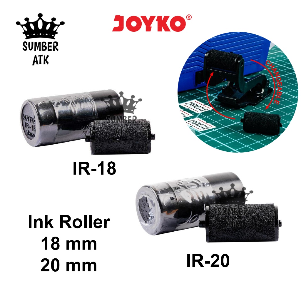 Jual Ink Roller Tinta Hitam Label Harga Labeller Joyko IR-18 18 mm IR ...