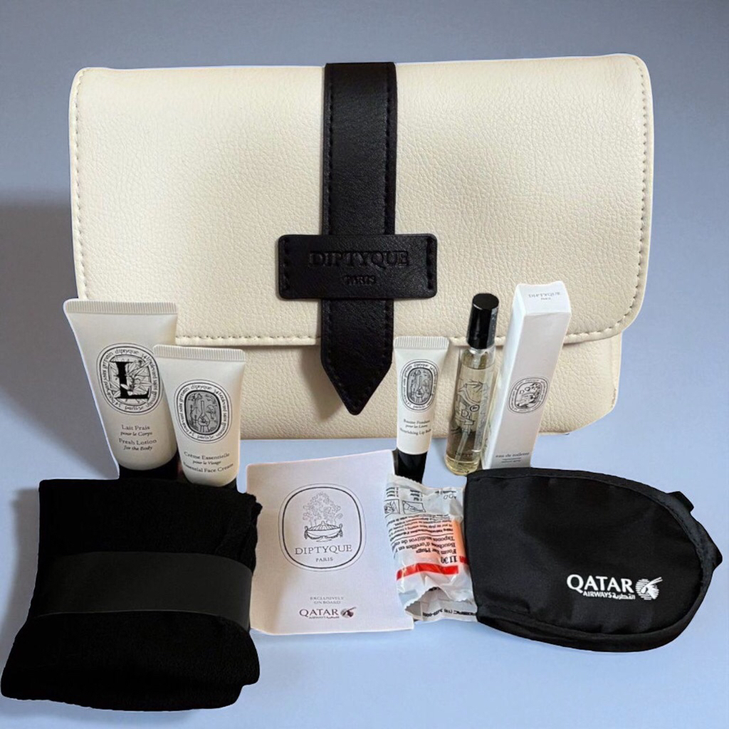 Jual Diptyque Giftset Doson Type 1 isi 7 item + Pouch White Leather ...