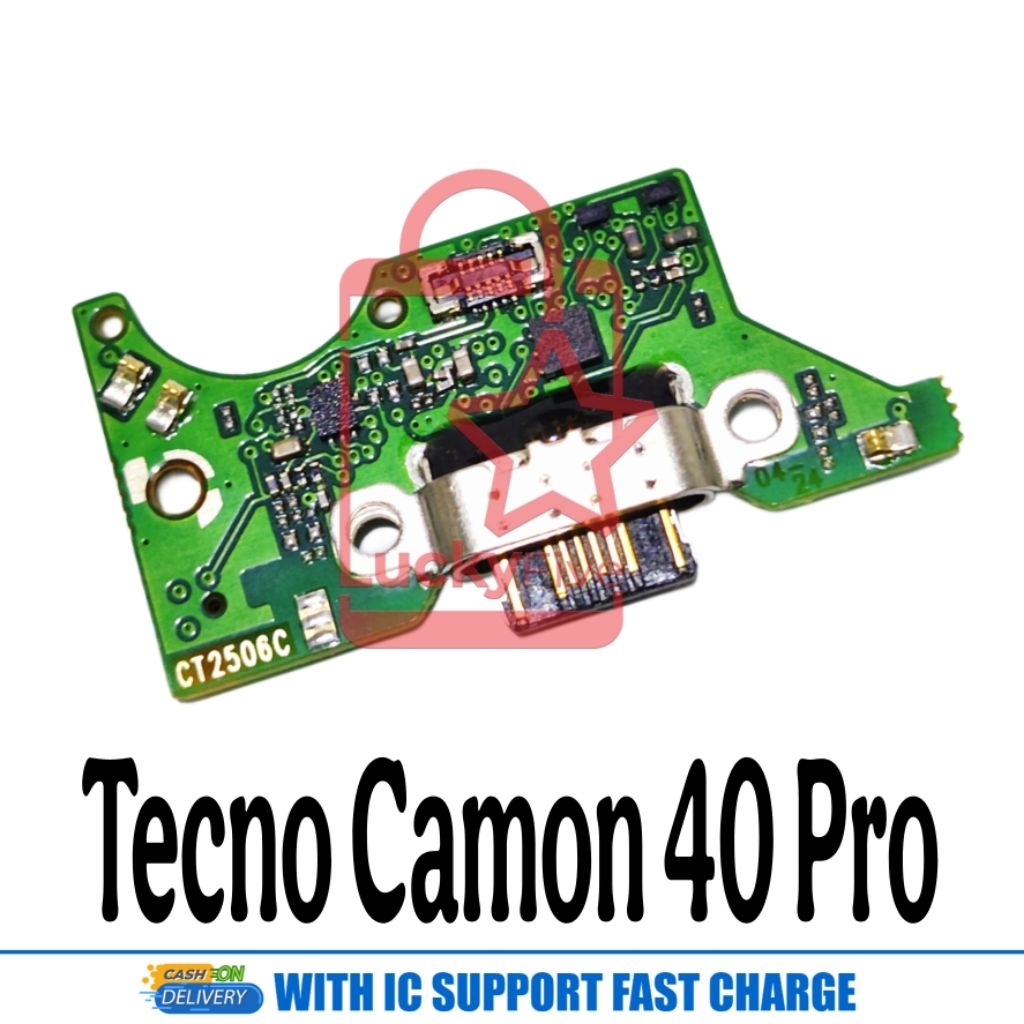 Jual Papan Cas Tecno Camon 40 PRO ORI Konektor Charger Fast Charging ...