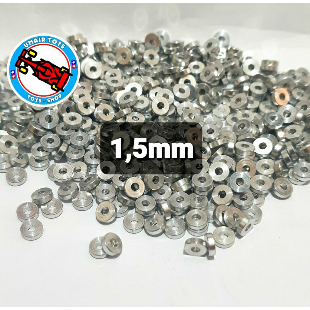Jual Tamiya 15473 / Spacer Silver 1,5mm Aluminium / Rep spacer tamiya ...
